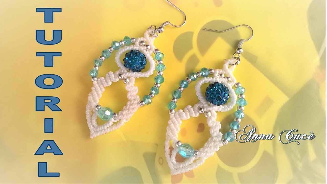 Tutorial macramè orecchini "Doris"/ Tutorial macramè earrings "Doris"/ Diy tutorial - YouTube