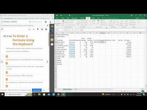 Excel Textbook Project 2 Tutorial - YouTube