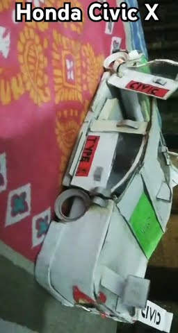Honda Civic X made with Cardboard I made it when i was just 10 years ...