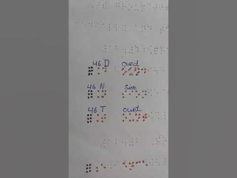 Contraction in English Braille, lesson 7. - YouTube
