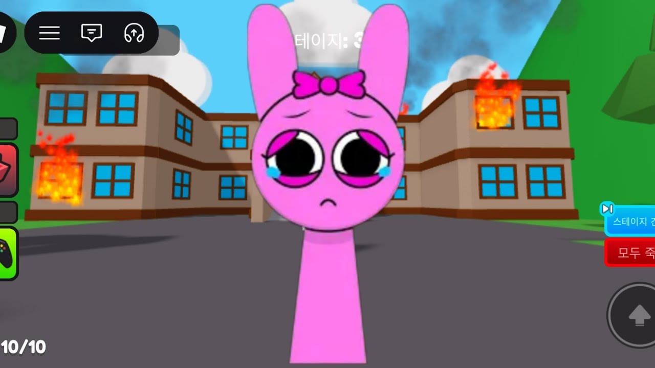 Sprunki Pinki Played Escape School On Fire Obby in ROBLOXㅣIncredibox ...