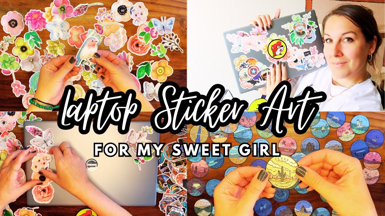 Let's make some fun Laptop Sticker Art - Back to School Surprise - YouTube