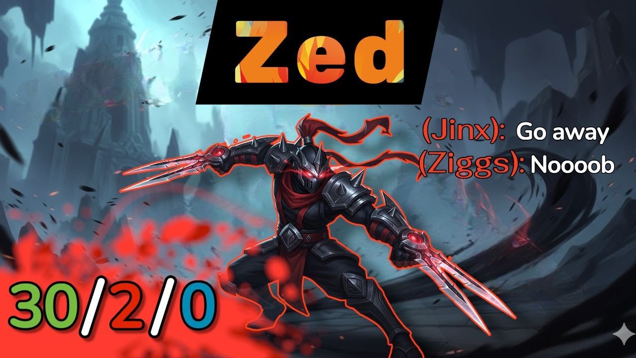 ZED MID 30/0/2 FULL CARRY | League of Legends Deutsch | Zed Gameplay ...