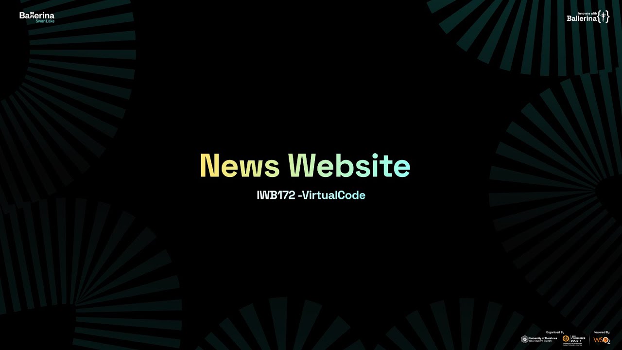 VirtualCode | Ballerina news website - YouTube