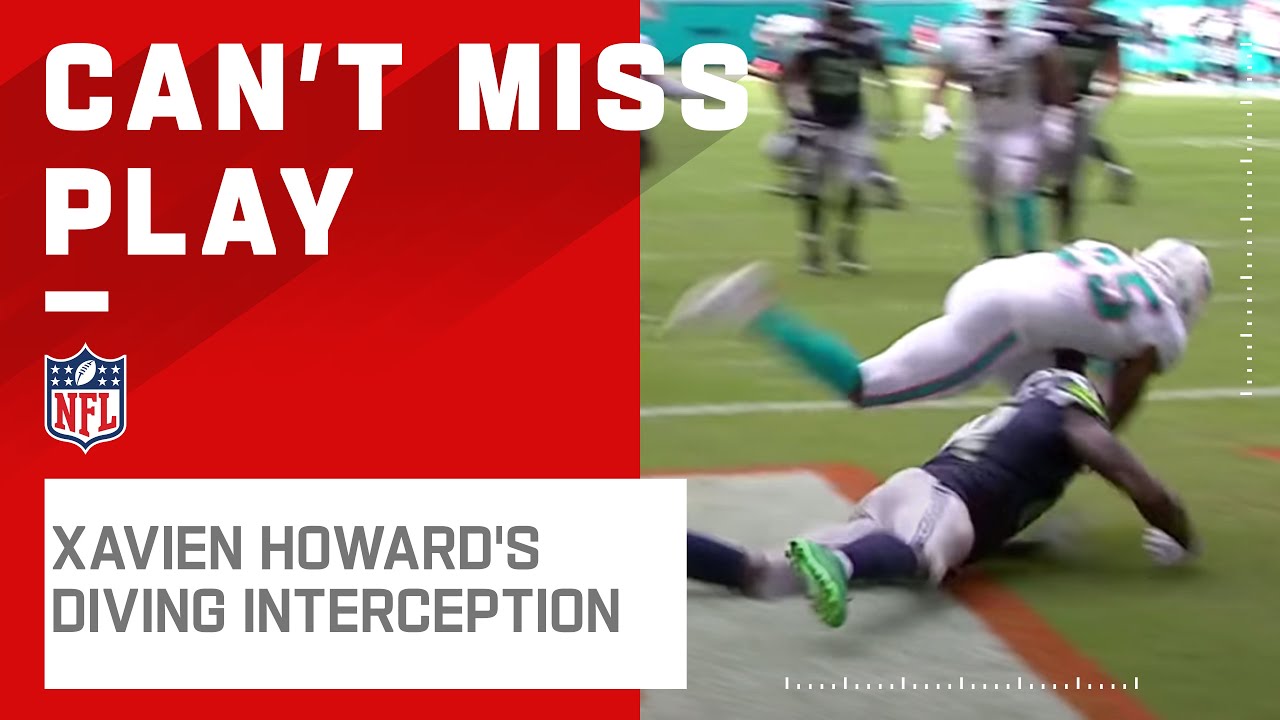 Xavien Howard's Diving INT Off Russell Wilson! - YouTube