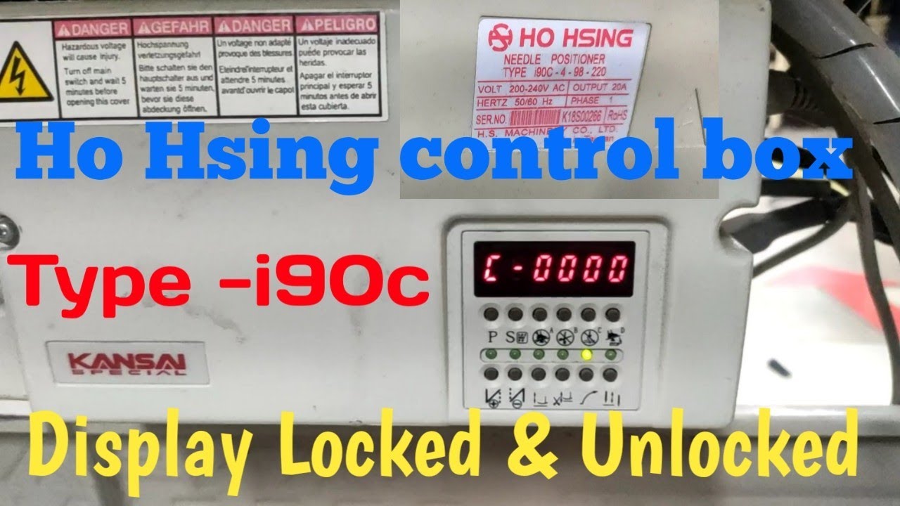 HO Hsing Control box Type -i90c Display Locked & Unlocked.#display # ...