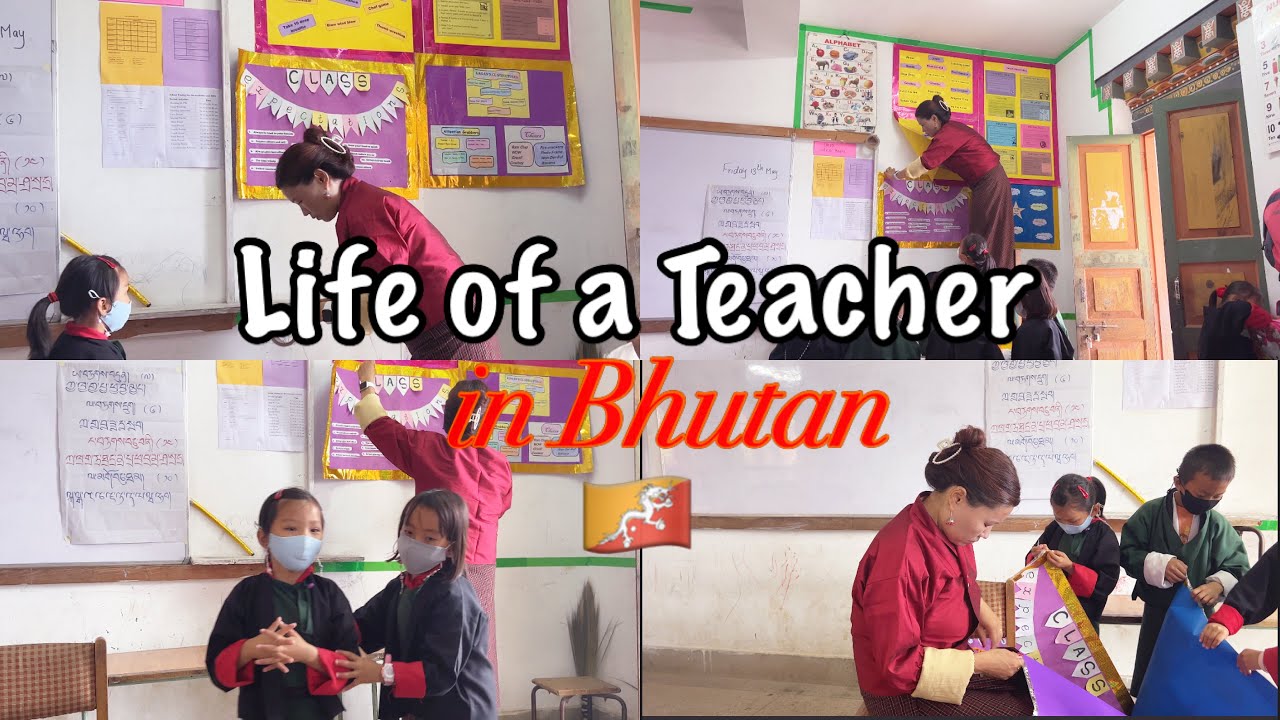 Life of a teacher in Bhutan 🇧🇹 | Primary school | Bhutanesevlogger ...
