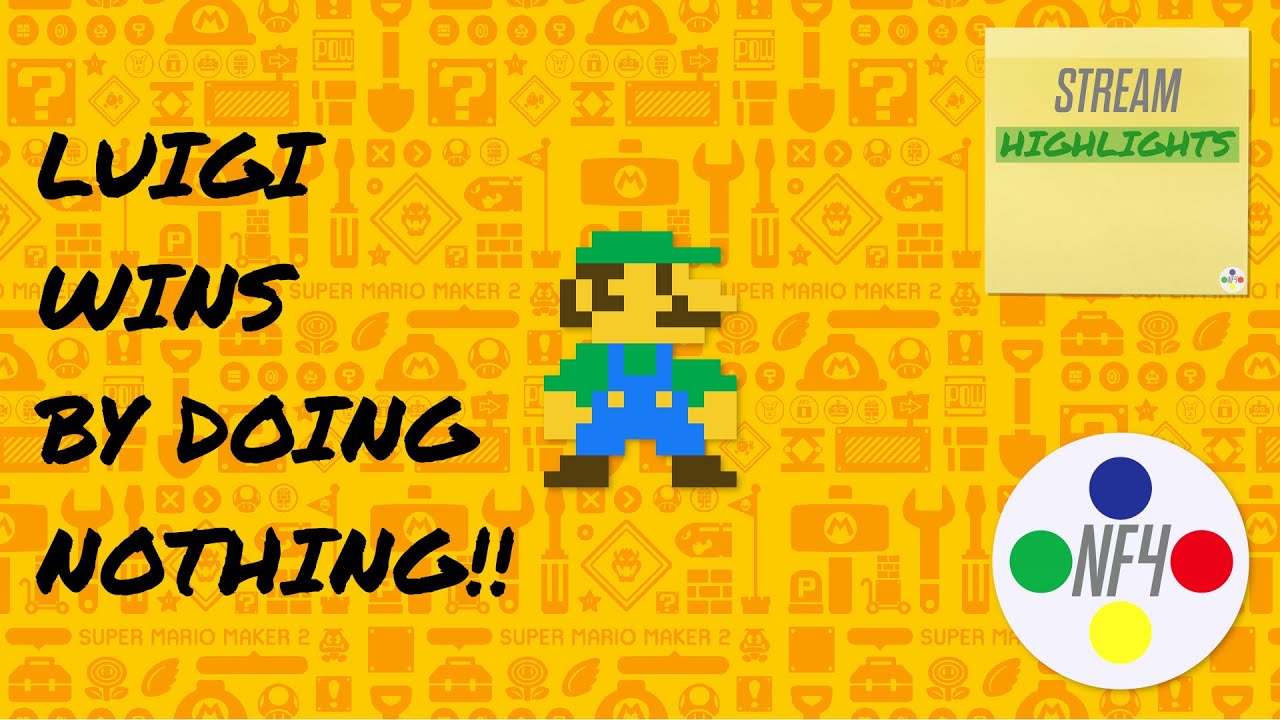 Stream Highlights | Luigi Wins by Doing Nothing!! - YouTube