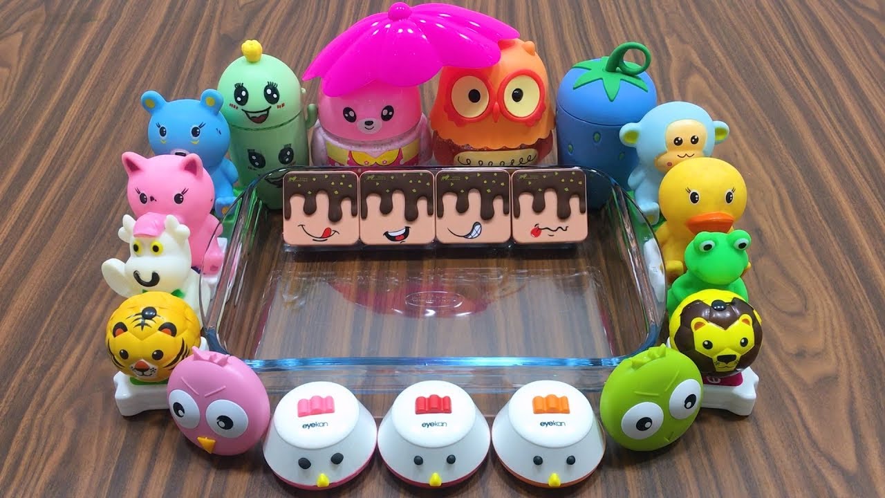 Mixing Random Things into Handmade Slime #3 !!! SlimeSmoothie Relaxing ...