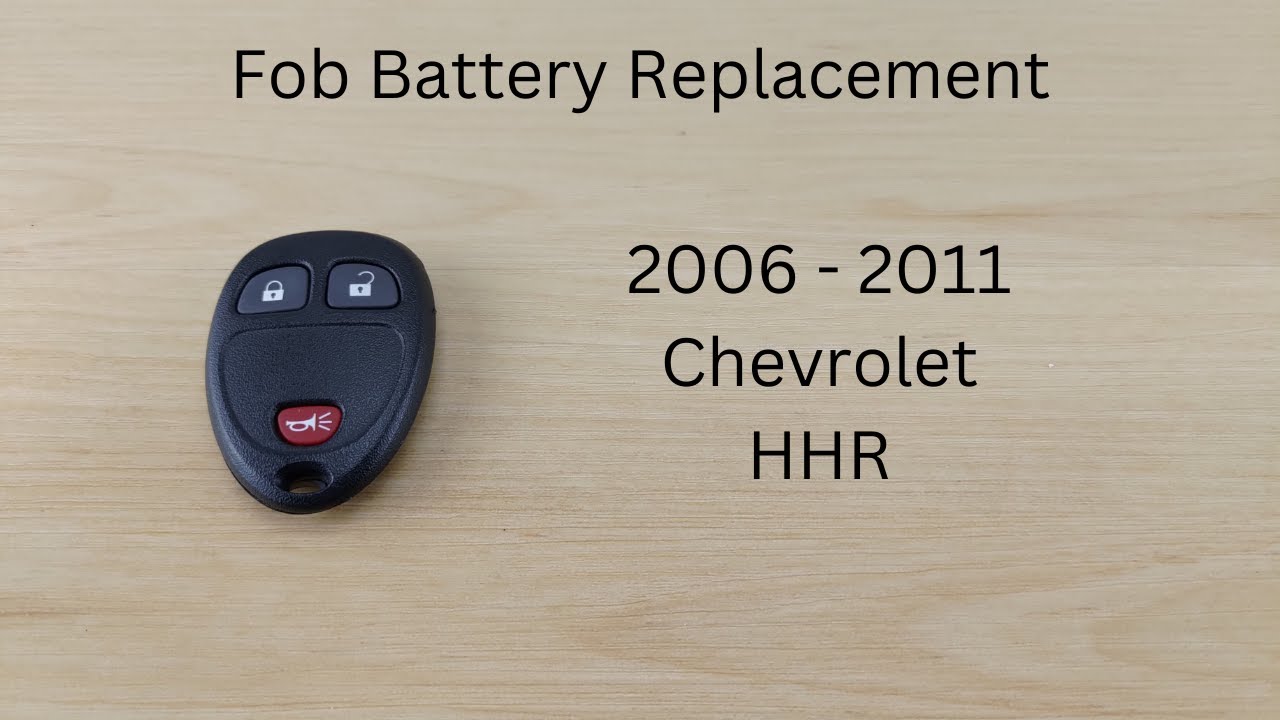 How To Replace or Change Chevrolet HHR Remote Key Fob Battery 2006 ...