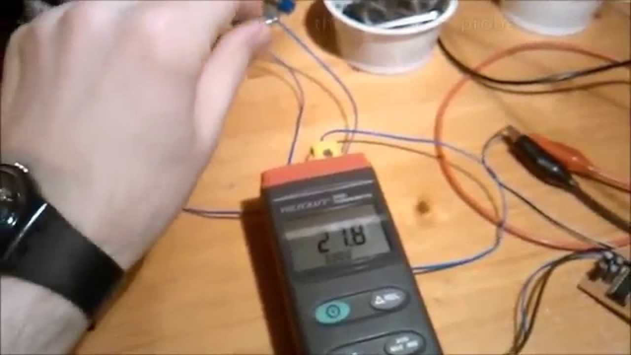 Voltcraft 300K thermometer serial readout with MATLAB - YouTube