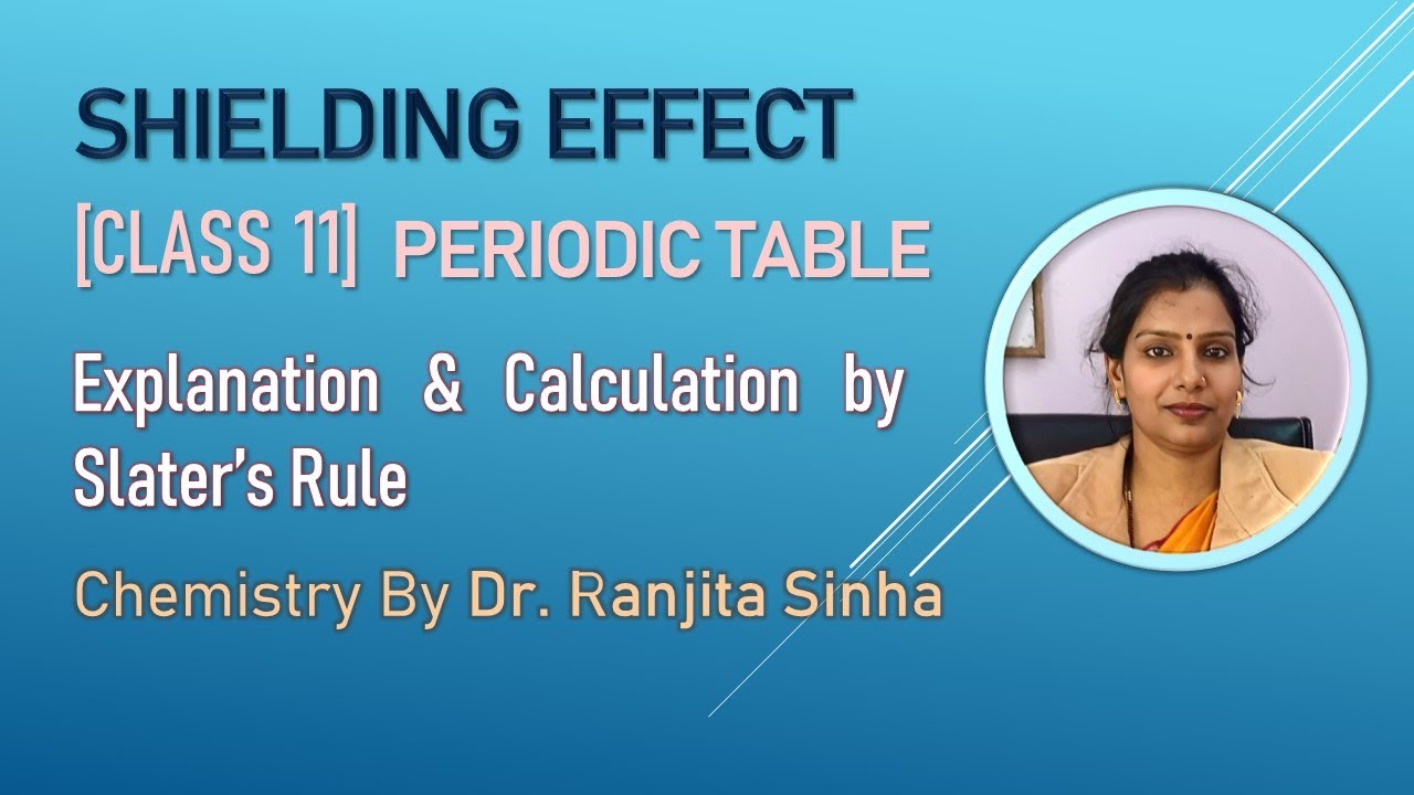 Shielding Effect : Explanation and Calculation by Slater's Rule ...