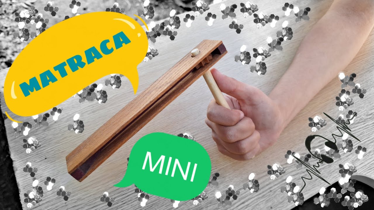 MINI MATRACA, mira como puedes hacer la tuya- Araujosos - YouTube