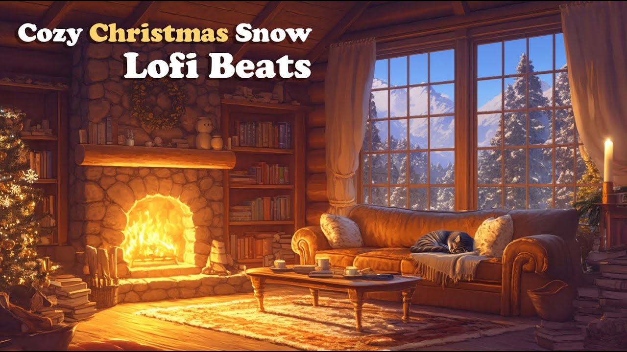 Cozy Christmas Snow Lofi Beats to Study and Relax - YouTube