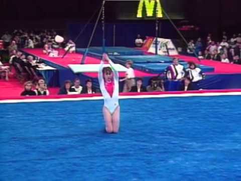 Kristy Powell - Floor Exercise - 1996 McDonald's American Cup - YouTube