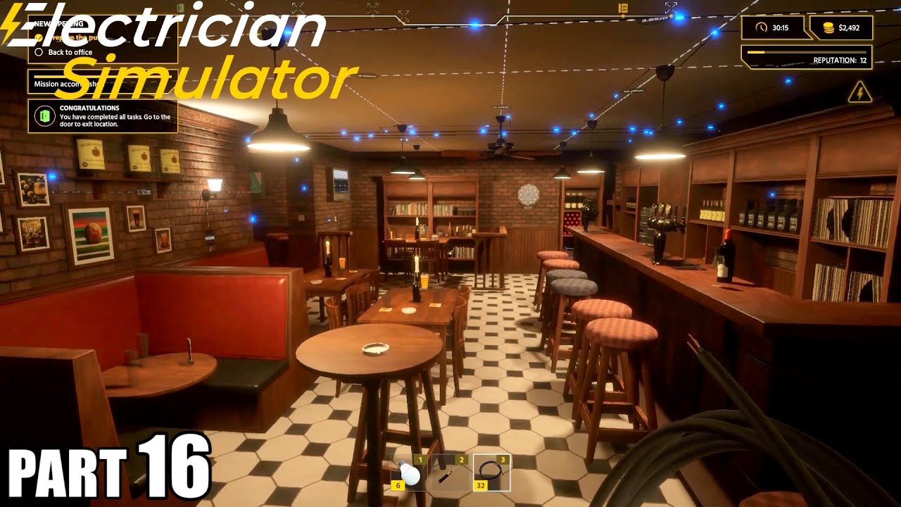 Electrician Simulator Gameplay Part 16 - New Opening / PC - YouTube