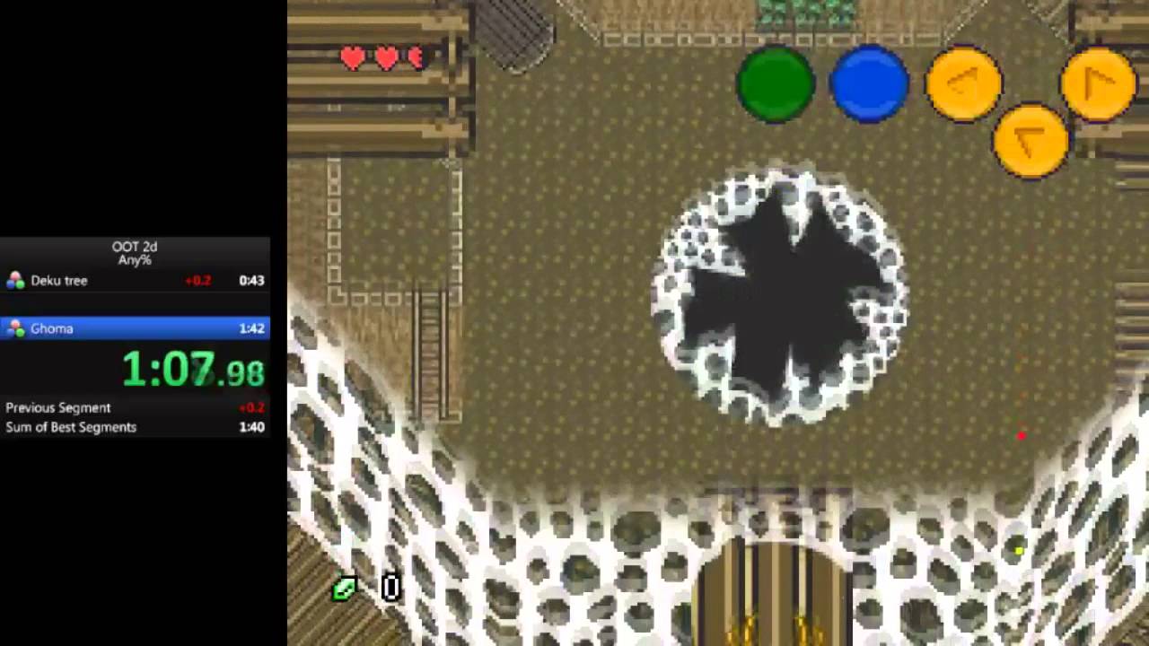 OOT 2D Speedrun 1:39.99 (v10.2) [Controller] - YouTube