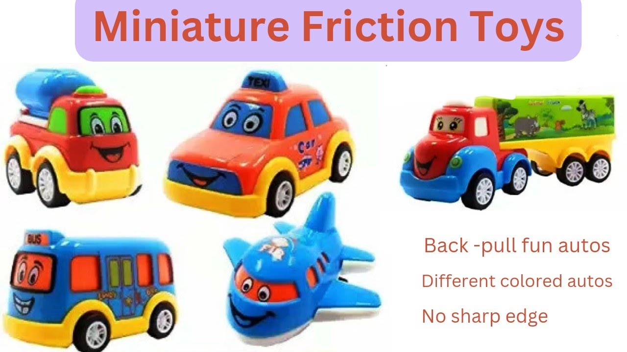 Minature Friction autos | Fun back pull cars | Kids toys - YouTube