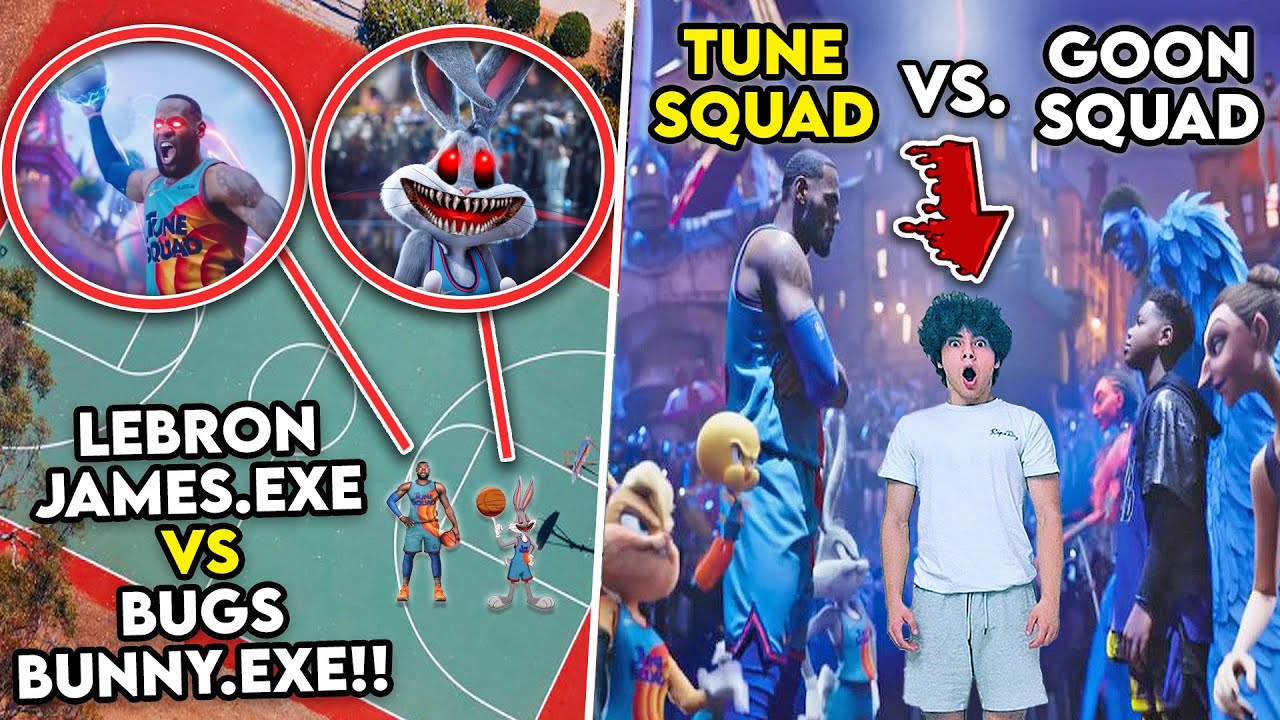 LEBRON JAMES.EXE & BUGS BUNNY.EXE CAUGHT PLAYING BASKETBALL AT 3AM ...