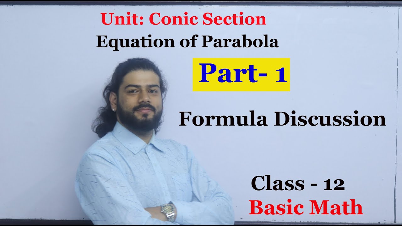 Equation of Parabola Part 1 [Class 12 Basic Mathematics Conic Section ...