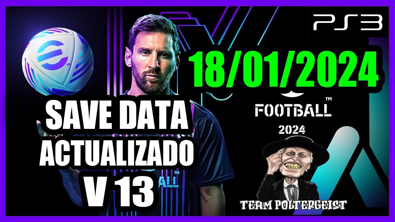 eFootball 2024 POTATO PATCH V13 SAVE DATA ENERO - YouTube