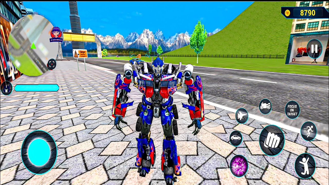 Optimus Prime jet Bike Car Transformation Robot Game 2023 - Android Gameplay - YouTube