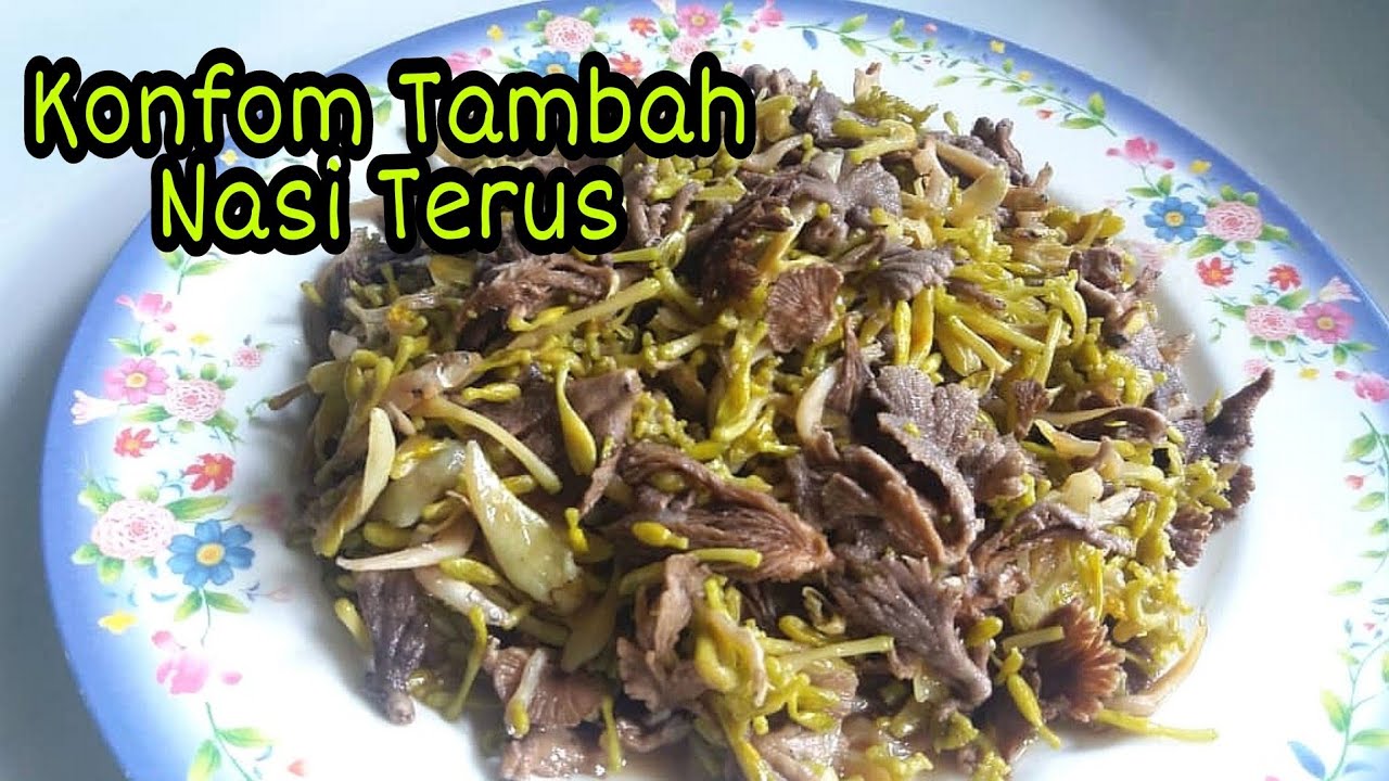 Resepi Bunga Betik campur Cendawan Sisir - YouTube