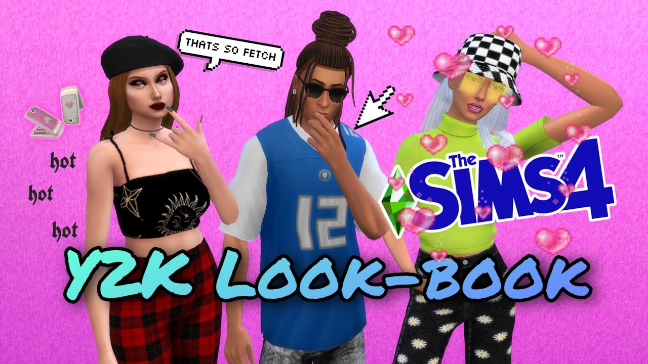 Early 2000's (Y2K) CAS Look-book// The Sims 4 😎 - YouTube