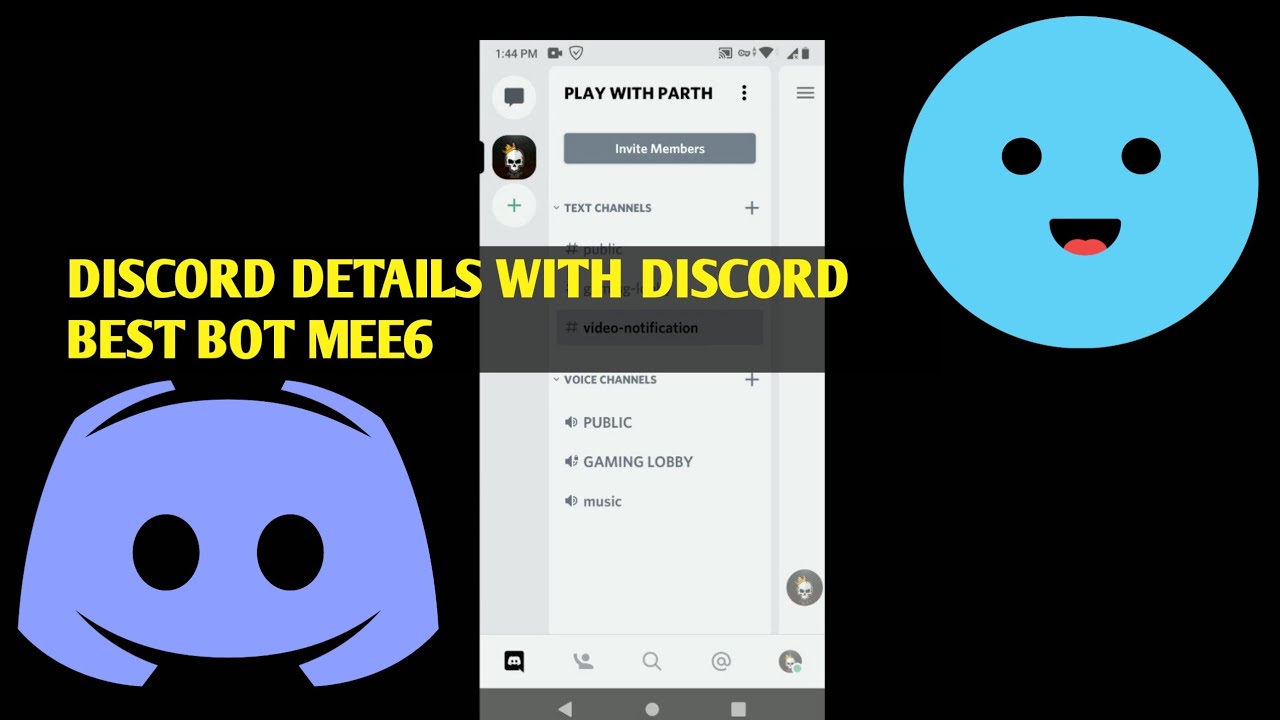 MY NEW DICORD IS HERE WITH BEST BOT MEE6 - YouTube