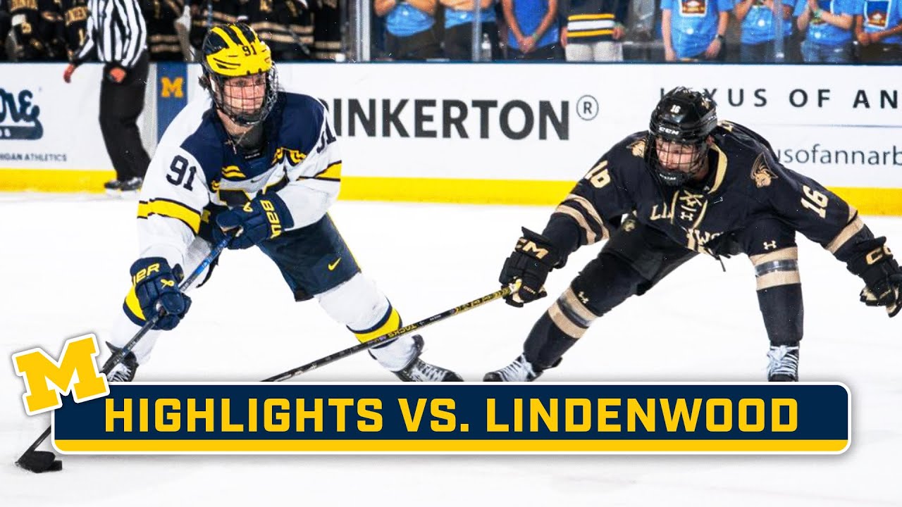 Lindenwood at Michigan | Highlights | Big Ten Hockey | Oct. 28, 2023 ...
