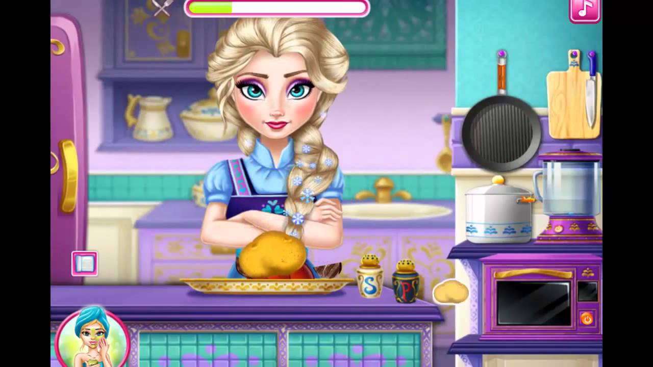 Elsa Real Cooking Frozen - YouTube