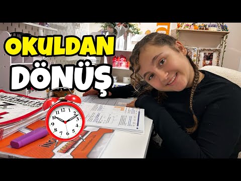 OKULDAN DÖNÜŞ VLOG ?! ASLI YAREN DERS ÇALIŞMA VLOG 