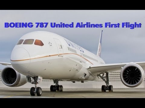 Boeing 787 United (Continental) Airlines First Revenue Flight - Takeoff ...