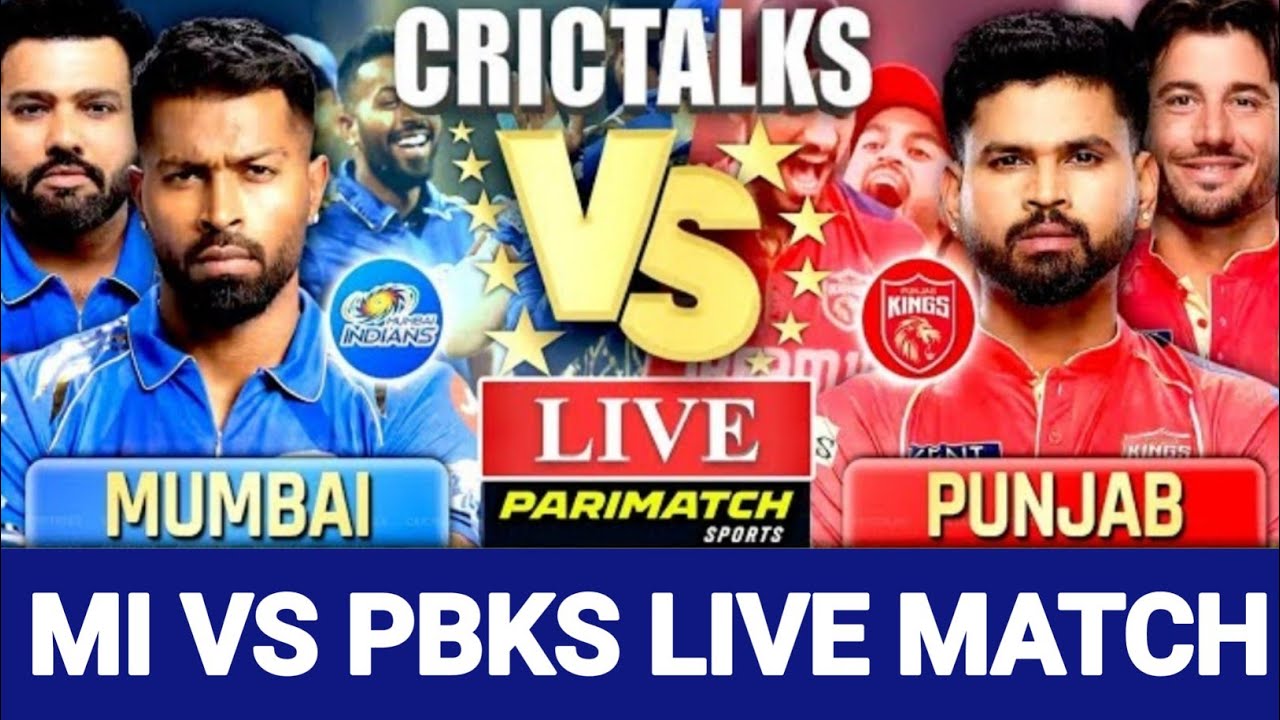 Pbks vs mi highlights || live match today #mi#pbks#ipl2025 #rcb #gta ...