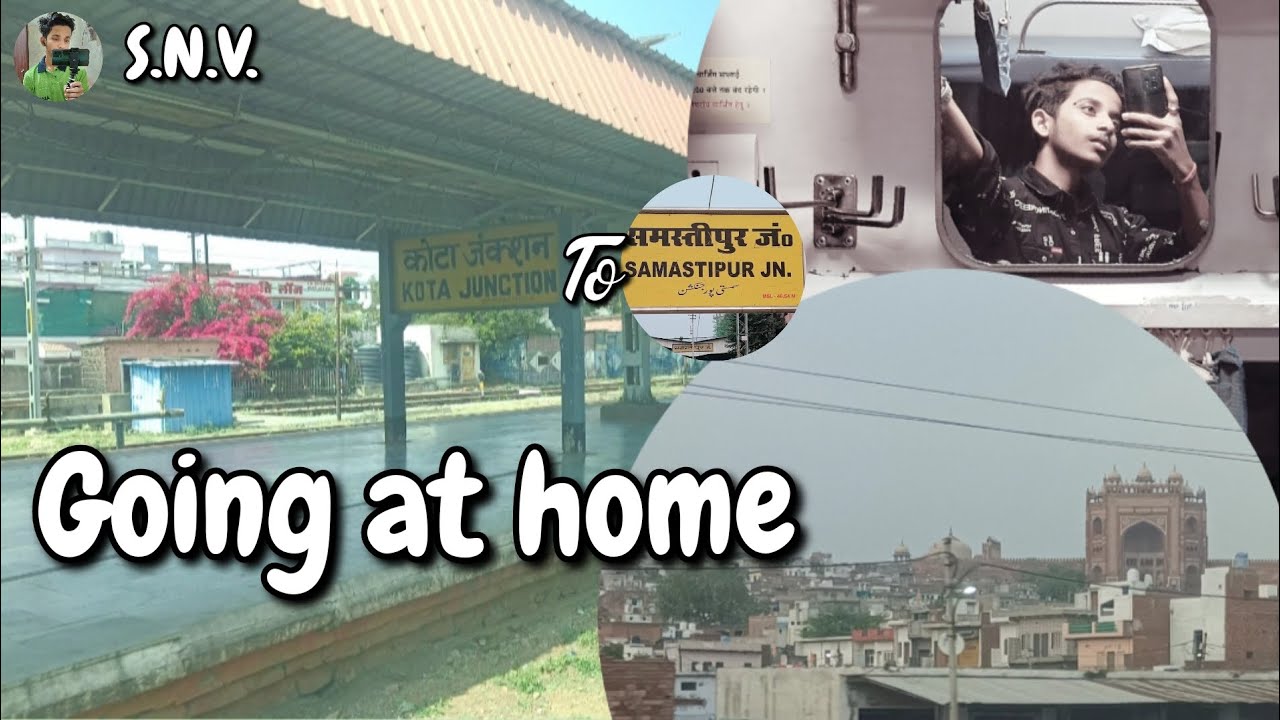 Going at home 🚂🚇 by train || Kota Jn. to Samastipur Jn. #allen # ...