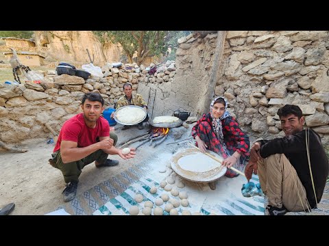 🔥 Nomadic Butter & Bread Baking | Traditional Tribal Life 🫓🐐