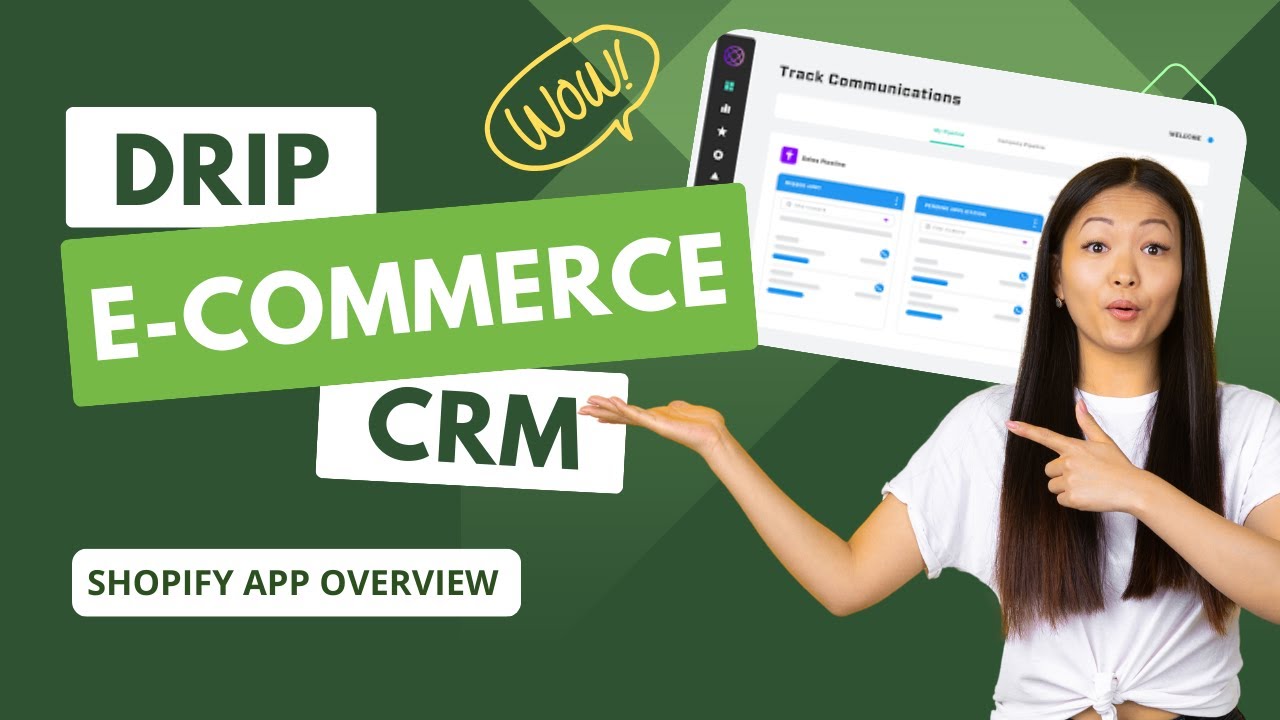 Drip - Ecommerce Customer Relationship Management | Shopify App Overview! - YouTube