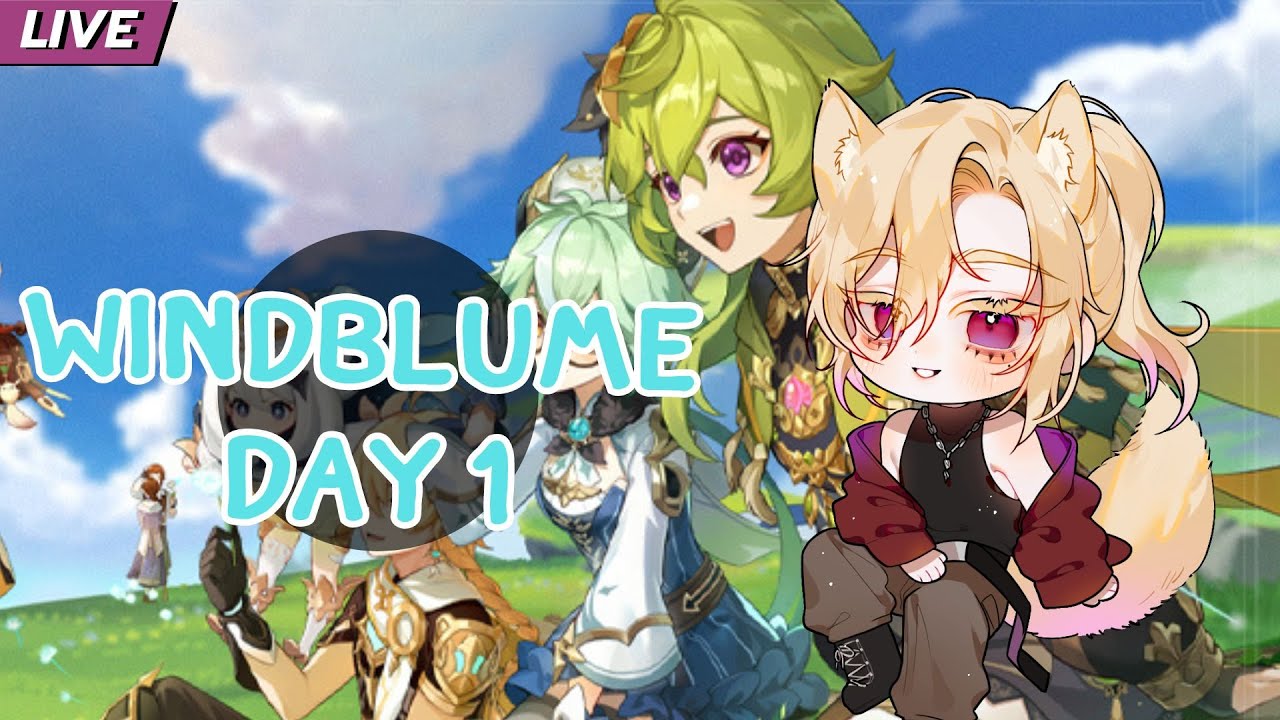 [Genshin impact] Windblume Day1 Live - YouTube