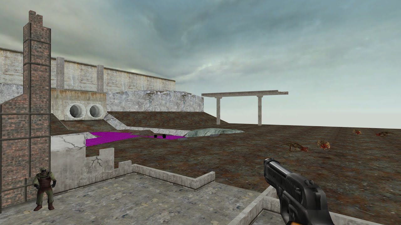 Half-Life - GoldSrc Half-Life 2 Beta Maps - outside_city01 - YouTube