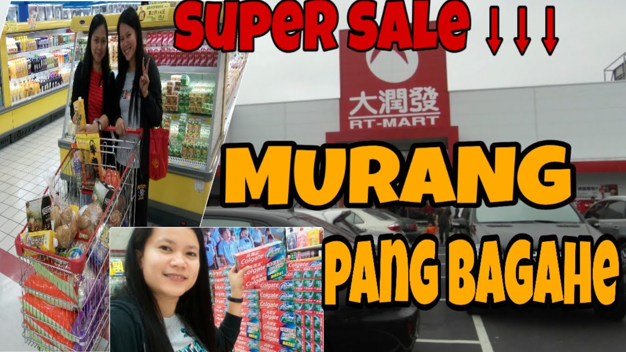 MURANG PANG BAGAHE| RT MART HSINCHU TAIWAN| CENAMARVIN VLOG - YouTube