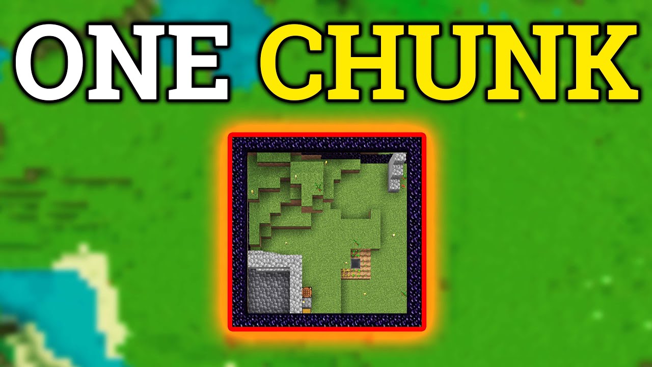 Minecraft without leaving my spawn chunk is a very fun challenge - YouTube