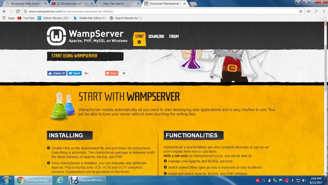 UPDATED: What is Wampserver, How to Download and Install? Word press ...