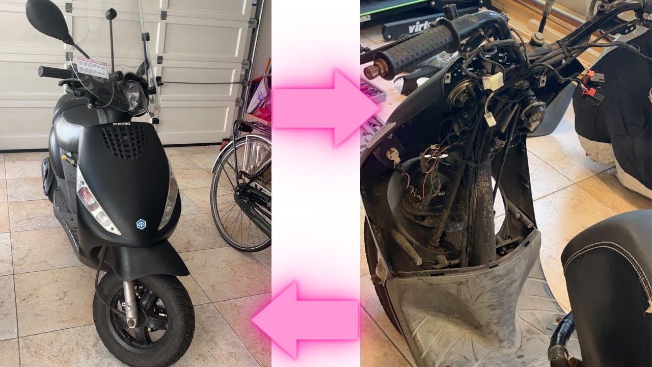 Ik haal mijn scooter uit elkaar | zip Project #487 - YouTube