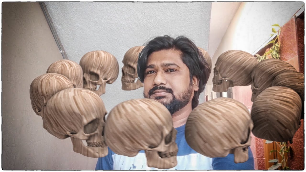 Adding 3D Skull models around 2D character in video using Element 3D ...