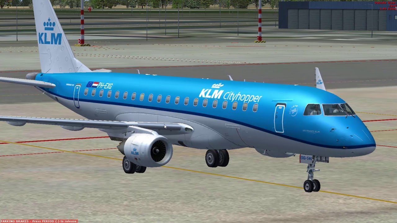 Amsterdam to Brussels I Feelthere Embraer E175 I KLM I From The Flight ...