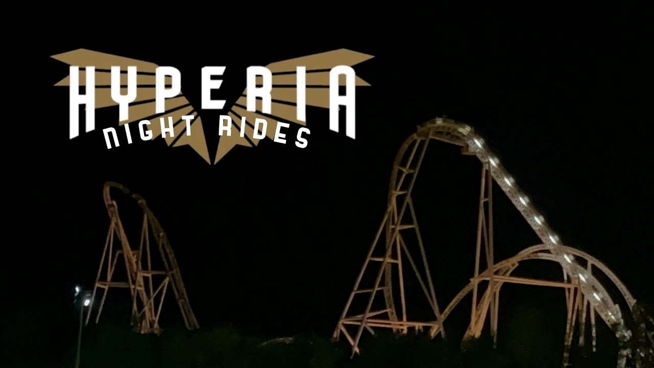 NIGHT RIDES ON HYPERIA | THORPE PARK RESORT | VLOG 2024 - YouTube