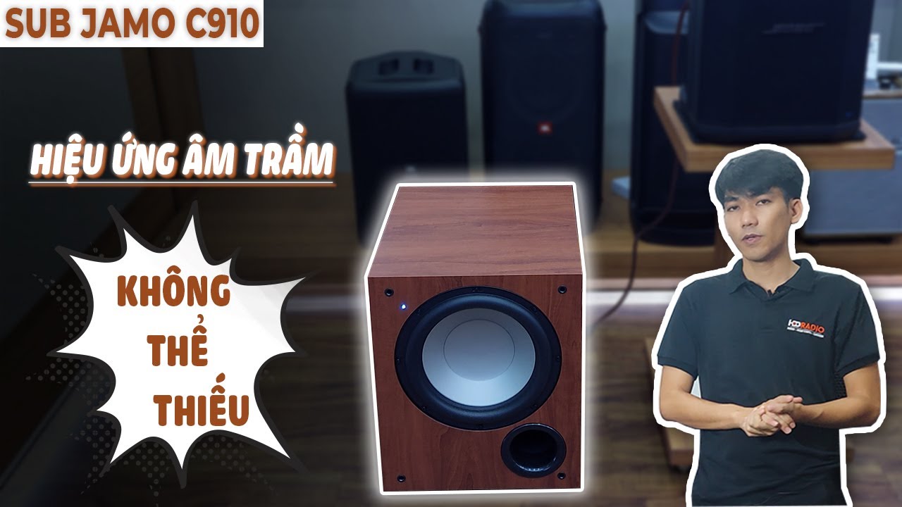 Loa Sub Jamo C910, Sub điện, Bass 25cm, Công Suất 200W - YouTube