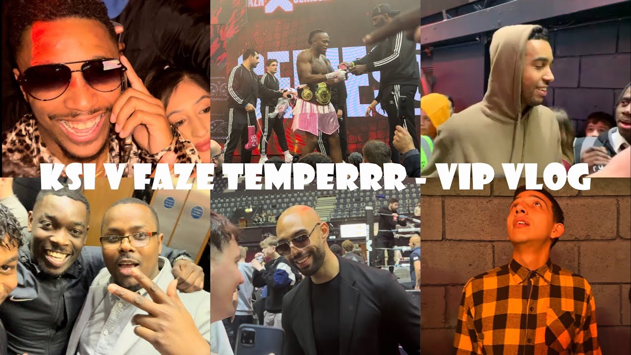 SNEAKING INTO KSI V FAZE TEMPERRR VIP AREA VLOG - YouTube