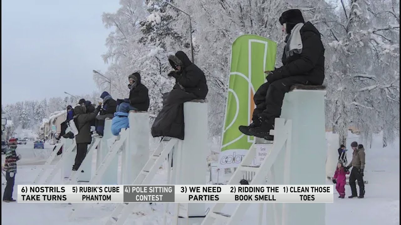 6 @ 6: Have you ever seen a pole sitting contest before? - YouTube