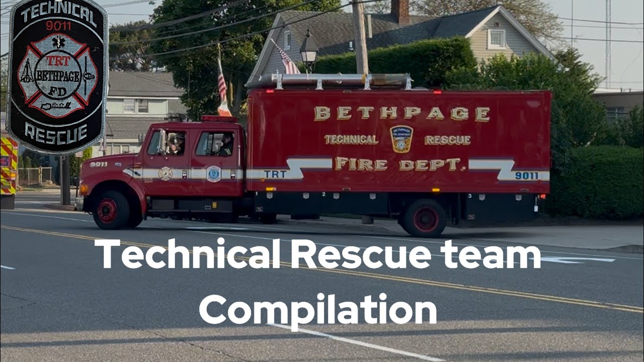 Bethpage fire department Technical rescue team compilation - YouTube